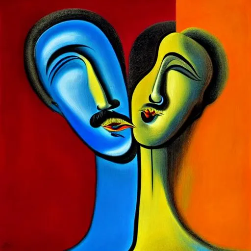 Painting of how a human feels emotionally when they... | OpenArt