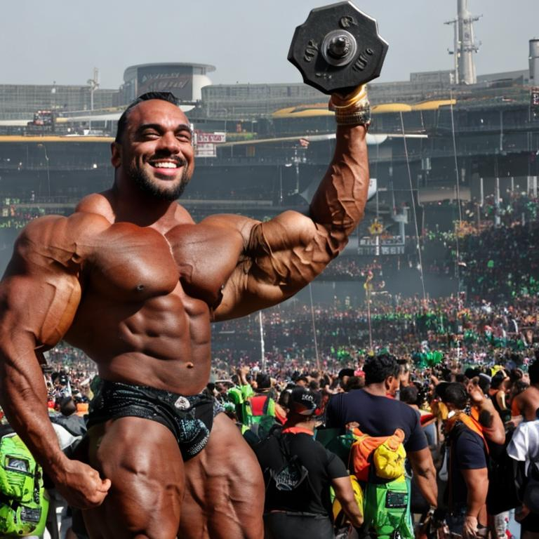 9 billion ton giant bodybuilder