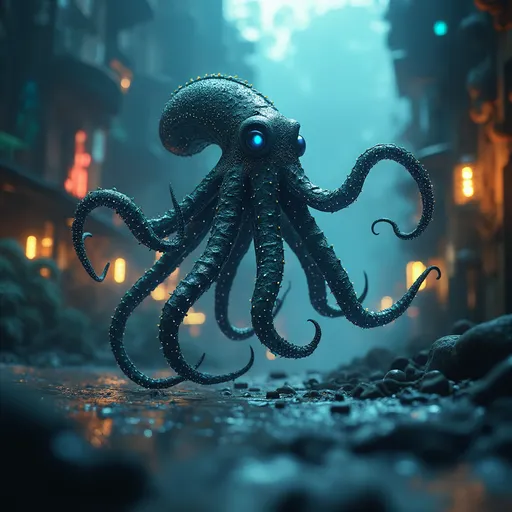 A highly detailed and cinematic anthropomorphic ceph...