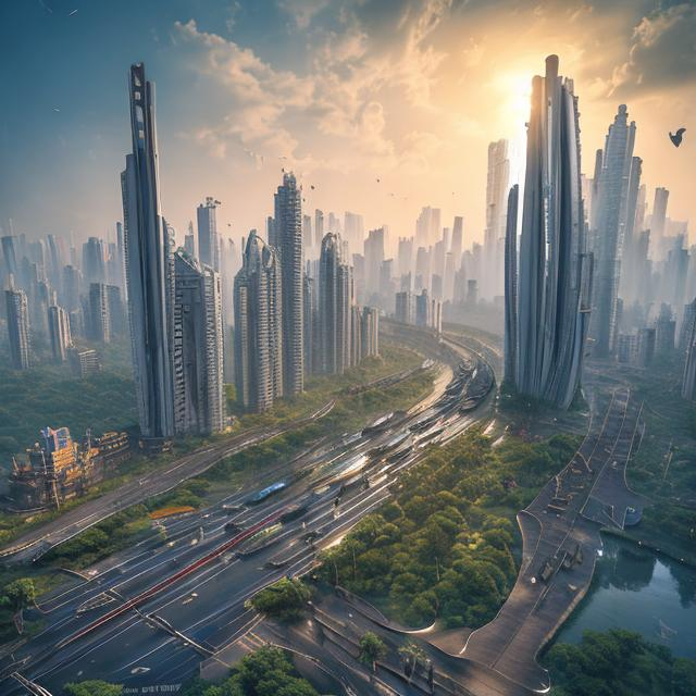 "Imagine Mumbai in the year 2050, where advanced tec...