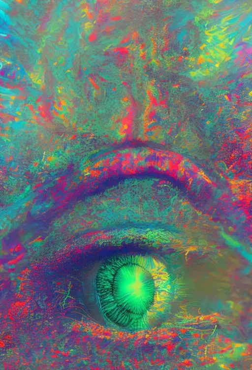 Hyper Realistic 3 Dimensional Dragon Eye OpenArt