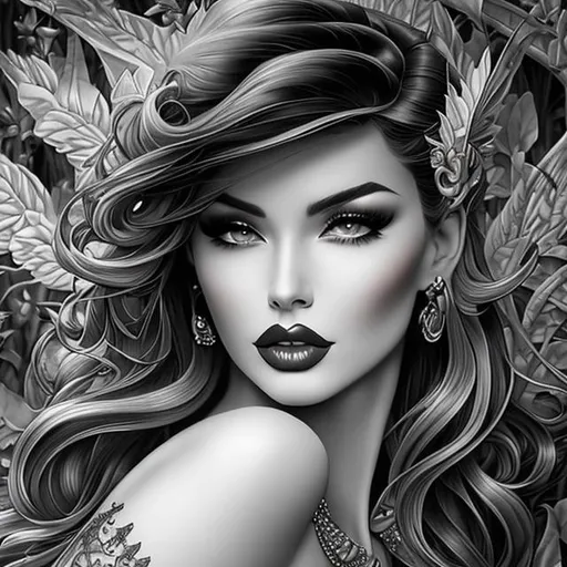 full body pinup by J. Scott Campbell, Attractive gre...