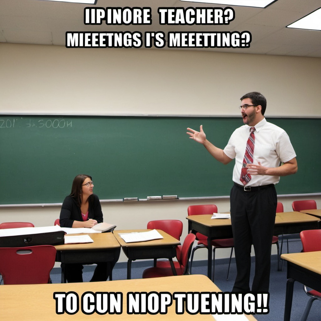 teacher meeting funny