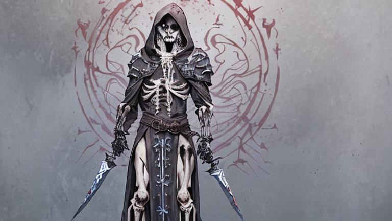 clone of cultist,good nature,skeleton body,tattered... | OpenArt