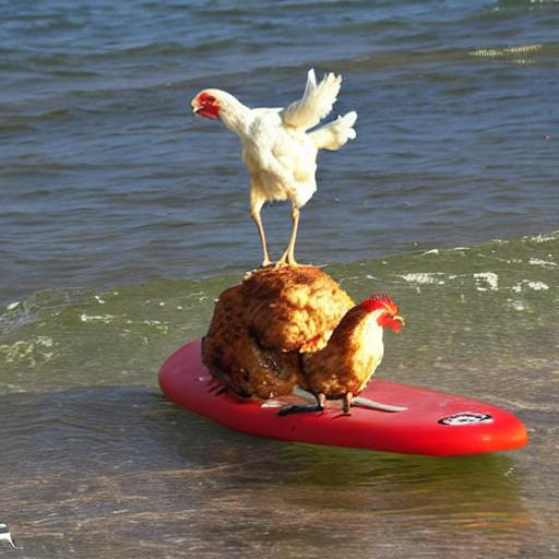 Strong Chicken Surfing | OpenArt