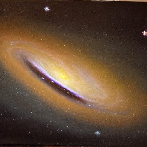 Oil painting of the andromeda galaxy | OpenArt