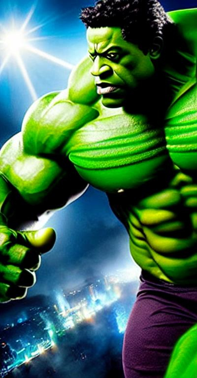 Jaleel White as the Incredible Hulk; by Joe Benitez;... | OpenArt