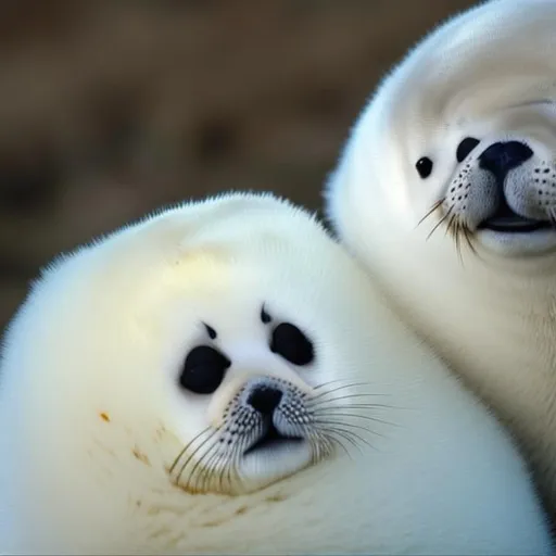 fluffy and cute baby harp seal | OpenArt