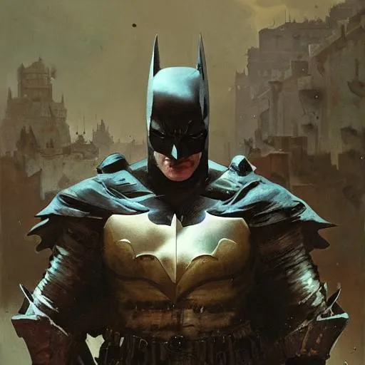 portrait of ripped batman robot steampunk, horizon z... | OpenArt