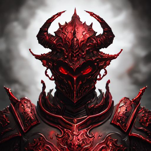 In Demonic crimson Armor, Full HD render + immense d...