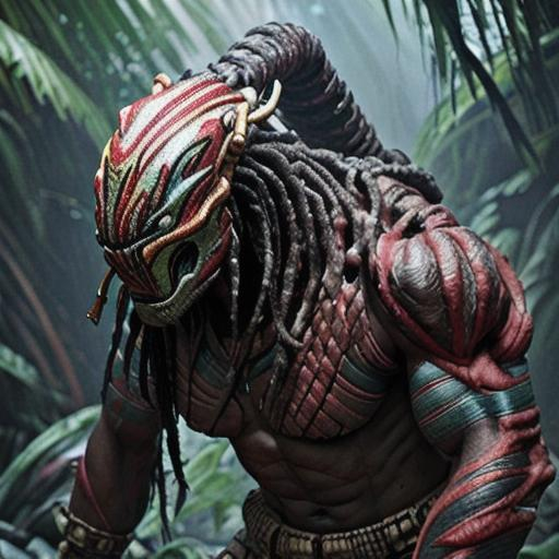 The predator, beads, mirror eyes, Yautja, HD, hyper-...