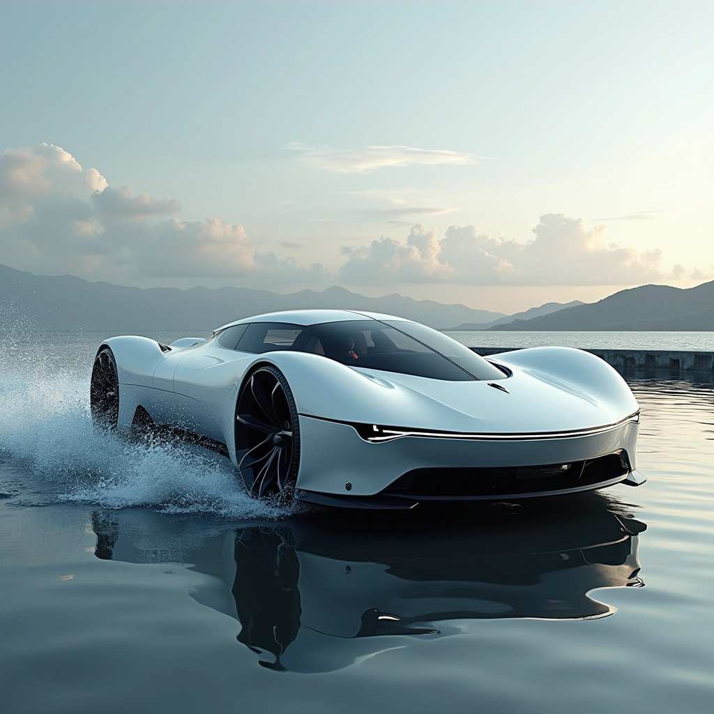 A most advance car design that can both run on road,...