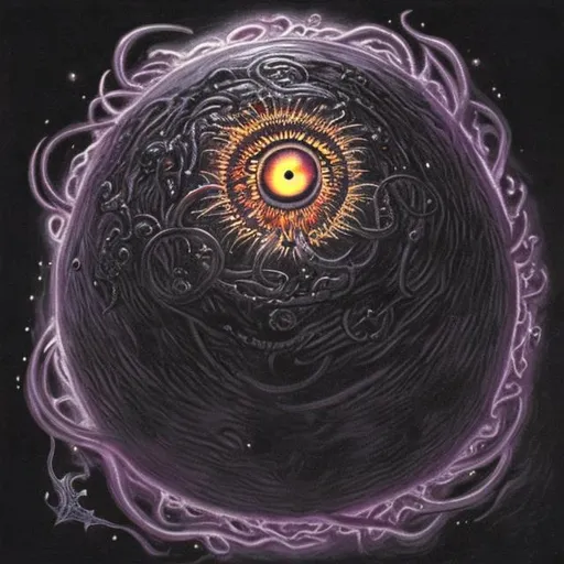 Azathoth, center of the universe, black hole, cosmos... | OpenArt