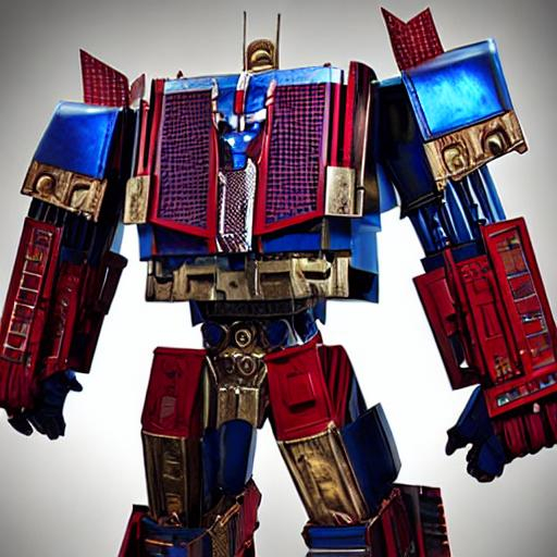 Optimus prime with a middle age armor | OpenArt