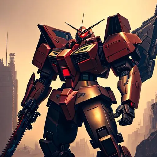 Gundam, frame inversion, detailed face, large mech b... | OpenArt