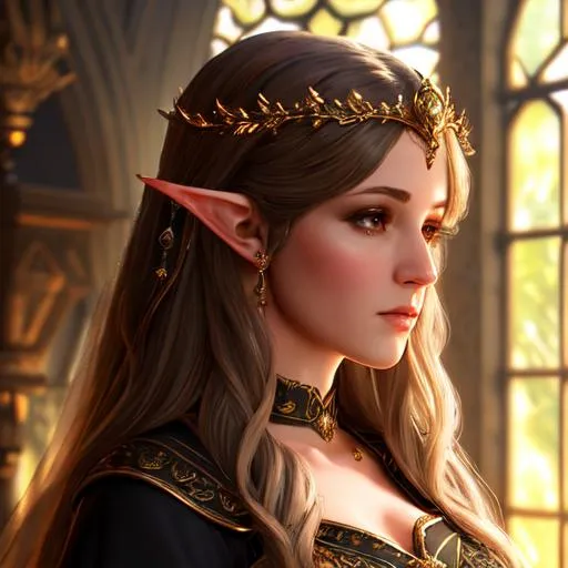 Elven Maid + Full HD render + immense detail + drama... | OpenArt