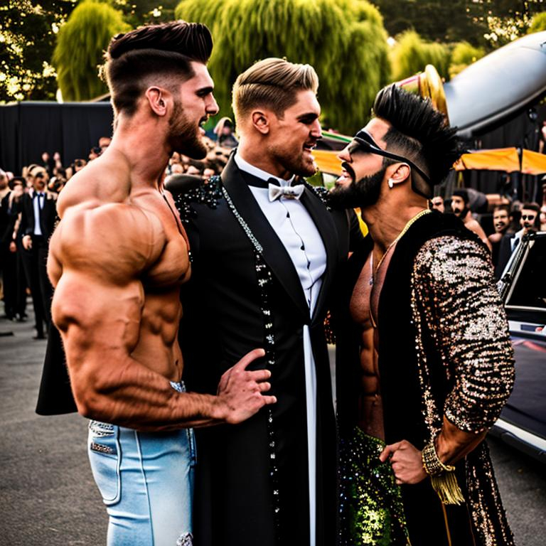 30 foot tall bodybuilder vs 7-foot-tall runway model...