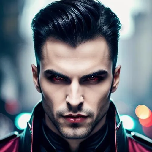 epic professional digital portrait art of male vampi... | OpenArt
