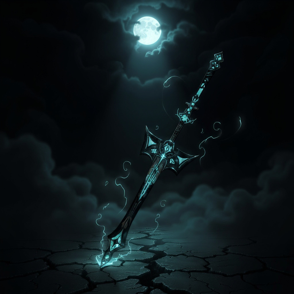 void dual katana backsword with dark affects