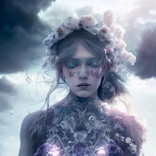 twilight luminous fennel lace fashion, full body, di... | OpenArt