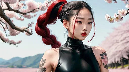 Hyperrealistic portrait of a stunning Korean kpop id...