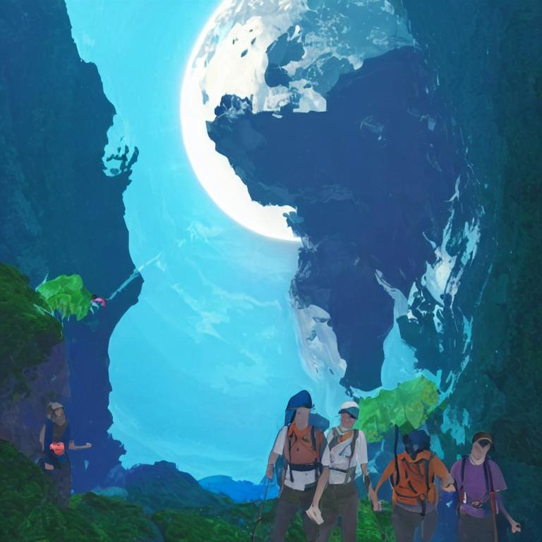 five explorers 3 woman 2 man | OpenArt