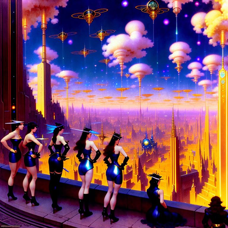 Eight gorgeous gynoid sister-muses witness the Battl... | OpenArt