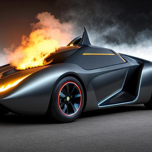 Futuristic Batman fire car | OpenArt