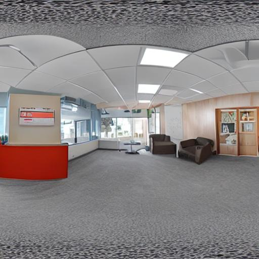 360°­ image of an insurance office, decorated in a m... | OpenArt