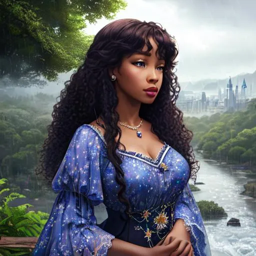 SZA, Hyper realistic face, touching water, battlefie... | OpenArt