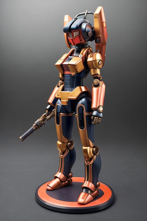 japan anime robot look like "Gunbuster", random pose... | OpenArt