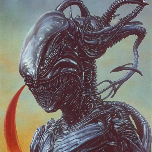 alien, painting, realistic, 80s, creepy | OpenArt
