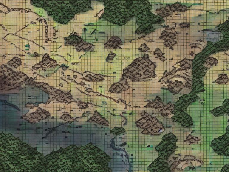 D&D, battle, map, detailed, high qaility, 4k,grid | OpenArt