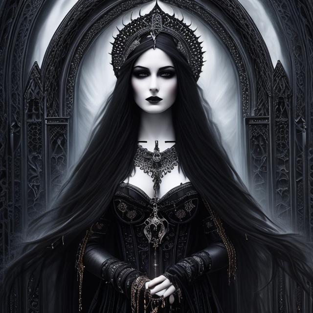 {{breathtaking goddess of death}}, {{gothic art, lif...