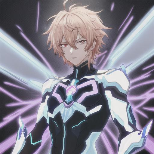 synthetic anime male glow hot | OpenArt