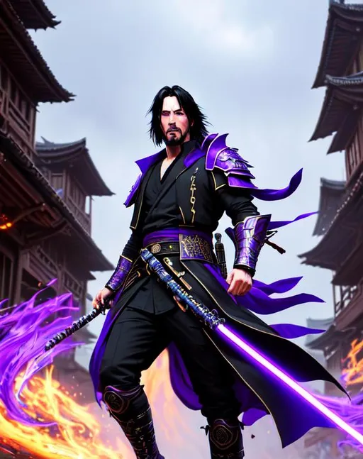 Keanu Reeves, 26 years old male, wild black hair, as... | OpenArt