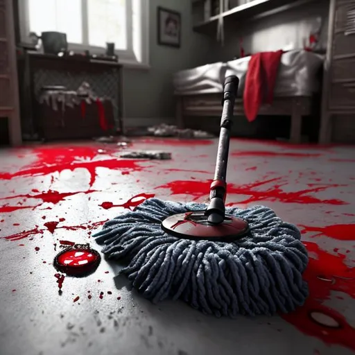 Smartphone in puddle of blood Coverart | OpenArt