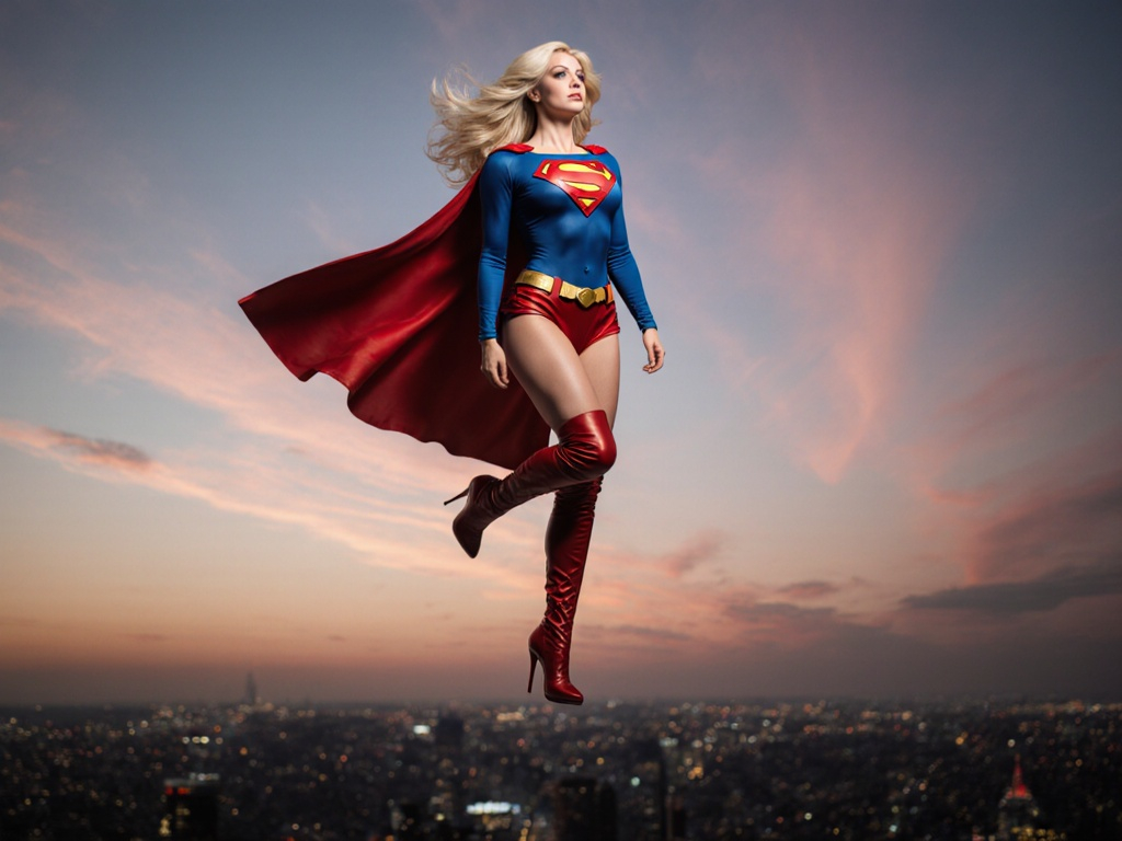 A ultra-realistic hi-res photograph of Superman as a...