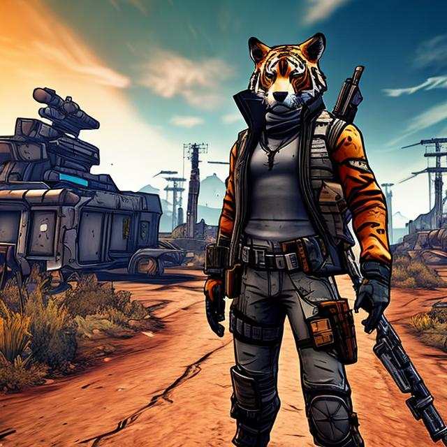 Borderlands art style, cell shading, post-apocalypti... | OpenArt