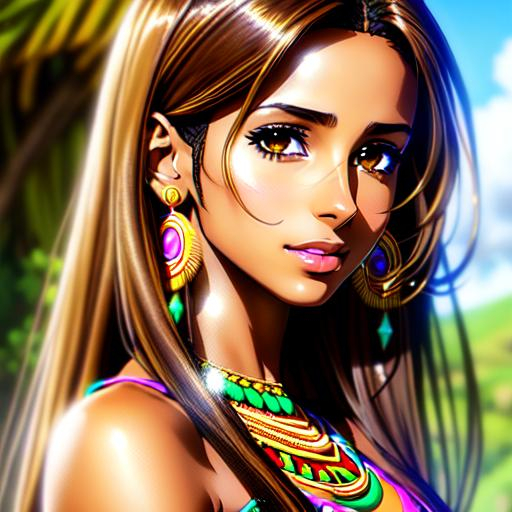 full body semi-realistic anime girl, Naomi Scott, sk... | OpenArt