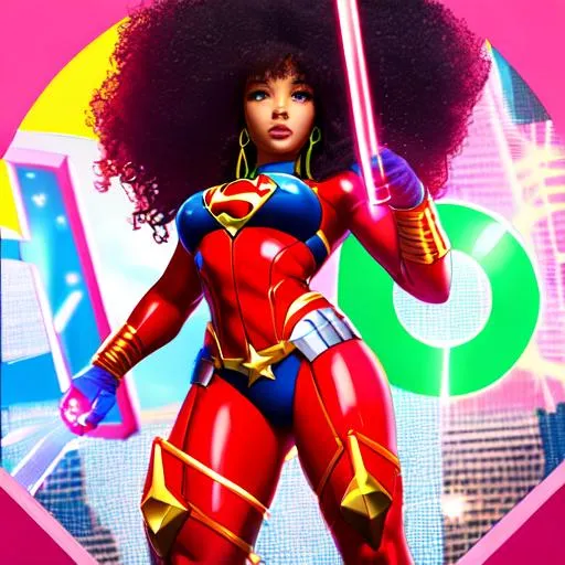 SZA as a super hero, Hyper realistic | OpenArt