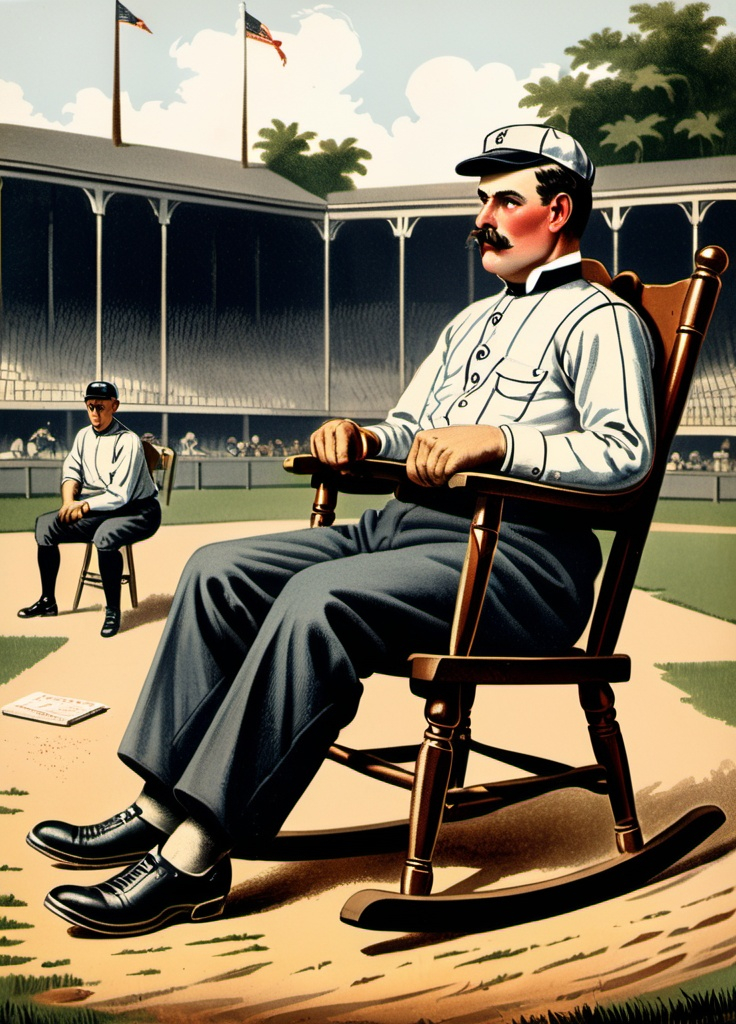 Baseball umpires used to sit in rocking chairs Mid-1...