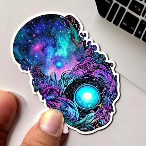 Create a unique and eye-catching sticker design with...