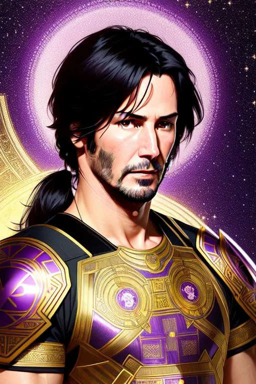 Upper body portrait of Handsome Male, Keanu Reeves,... | OpenArt