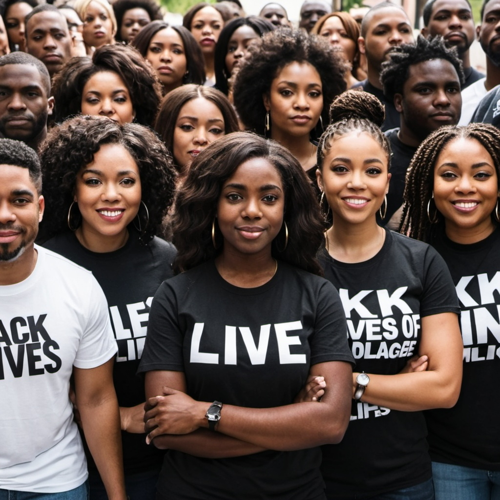 Black people of all shapes and sizes , men and women...