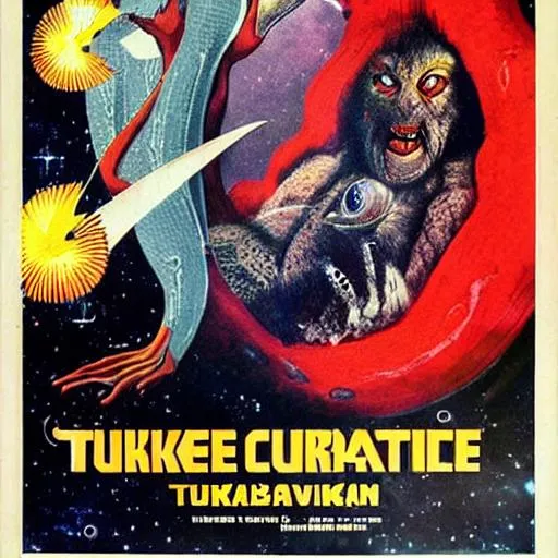 East german space nuclear creature movie poster 1974
