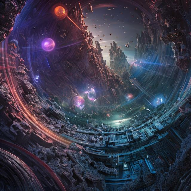 3d multiverse universe, HDR, ultra realistic, Unreal...