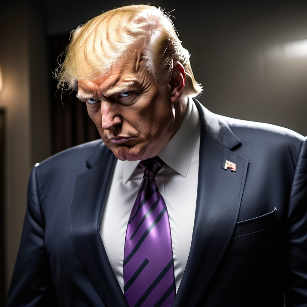 president Donald trump as the villain lex luthor fro...