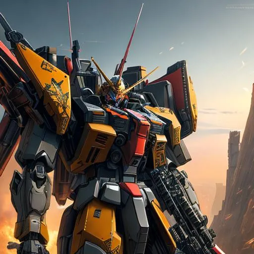 Gundam, frame inversion, detailed face, large mech b... | OpenArt