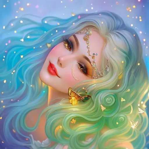 Ethereal Mysterious mythical Lady, art by Martine Jo... | OpenArt